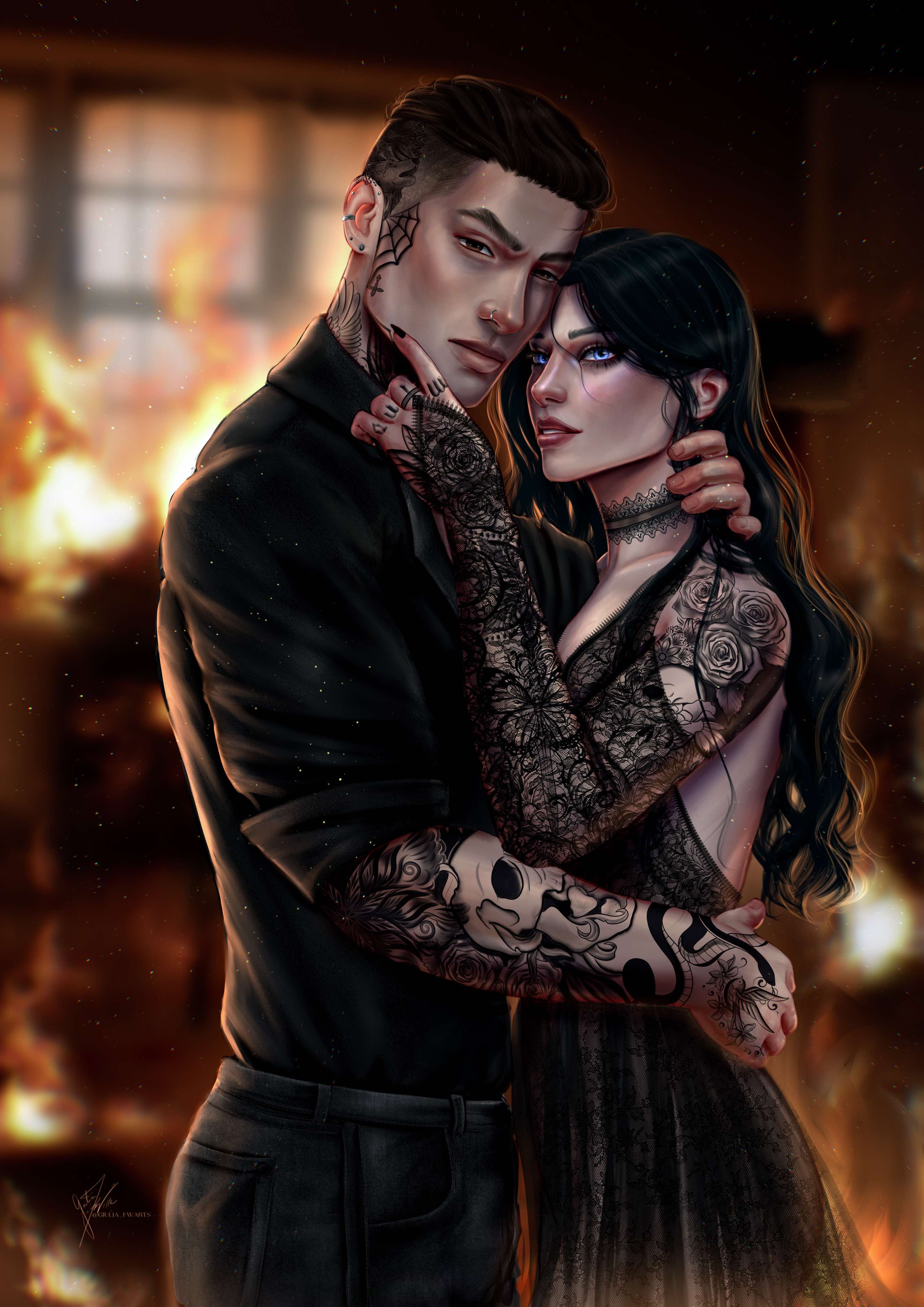 Cara & Rhett Art Print – Dark And Depraved